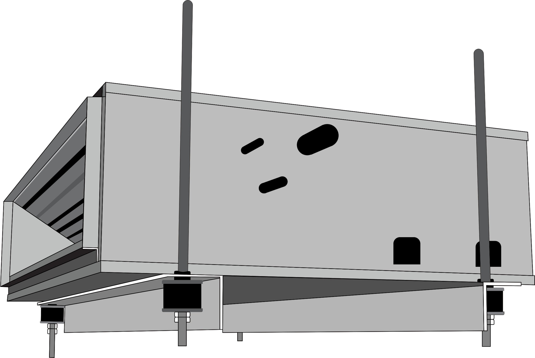 Easyflex Anti Vibration Grommet Mount Duct Mount With 4mm Deflection,