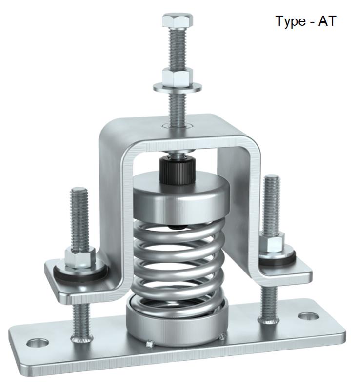 Easyflex VibraSystems Spring Isolator/Restrainer, 1 Inch Deflection (P